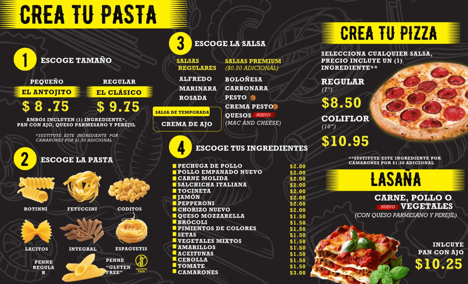 Pasta to go – Crea tu pasta