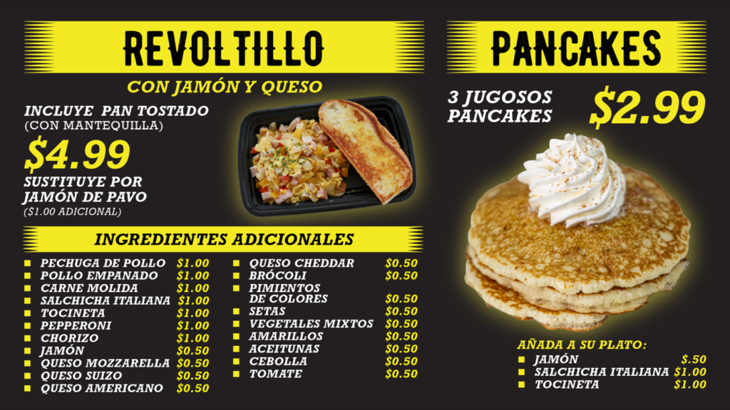 Menu – Pasta to go